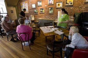 Coffee party crowd gathers to support ObamaCare